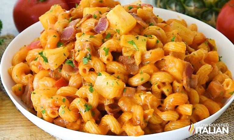 One Pot Hawaiian Pasta + Video - The Slow Roasted Italian