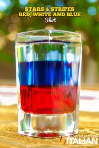 Stars and Stripes - Red, White and Blue Layered Shot - TSRI