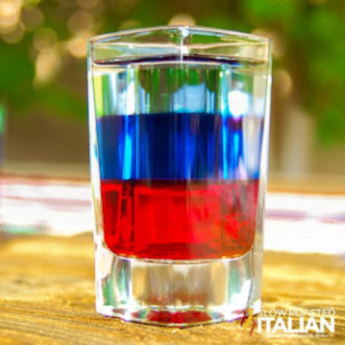 Stars and Stripes - Red, White and Blue Layered Shot - TSRI