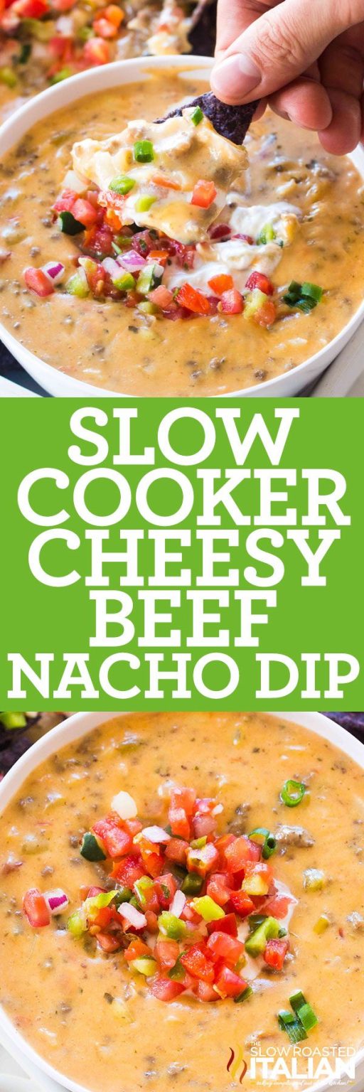 Slow Cooker Nacho Dip + Video - The Slow Roasted Italian