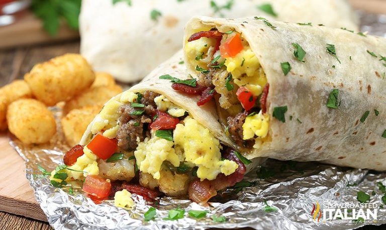 Freezer Breakfast Burritos - The Slow Roasted Italian