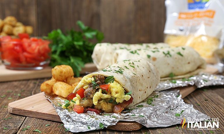 Freezer Breakfast Burritos - The Slow Roasted Italian