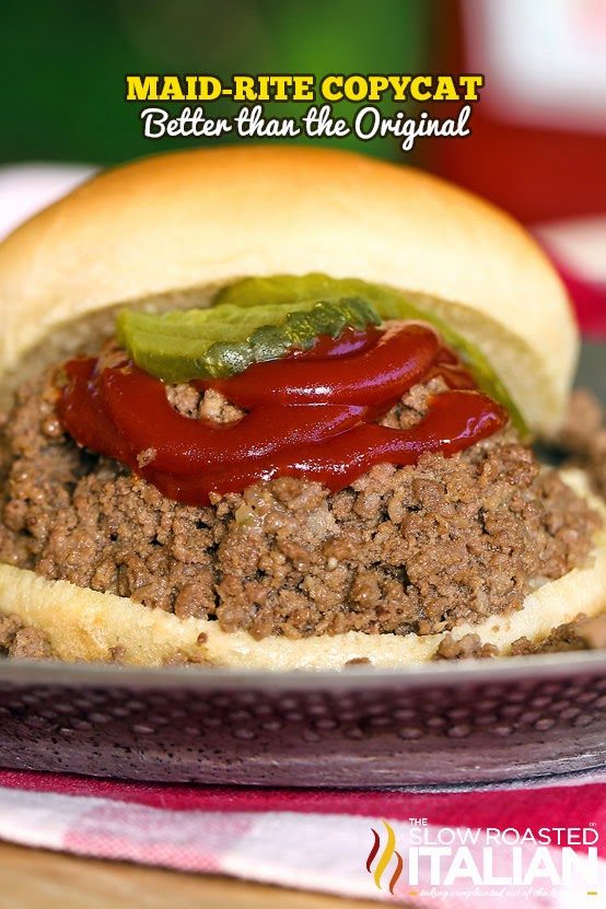 Maid Rite Recipe Loose Meat Sandwich - The Slow Roasted Italian