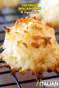 Coconut Macaroons (2-Ingredients!) + Video - The Slow Roasted Italian