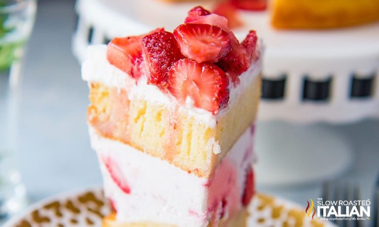 Strawberry Shortcake Cake - The Slow Roasted Italian