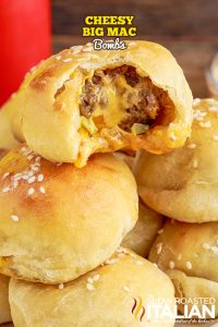 Big Mac Cheeseburger Bombs - The Slow Roasted Italian