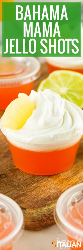 Bahama Mama Jello Shots