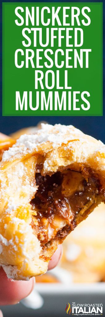 Snickers Stuffed Crescent Roll Mummies - TSRI
