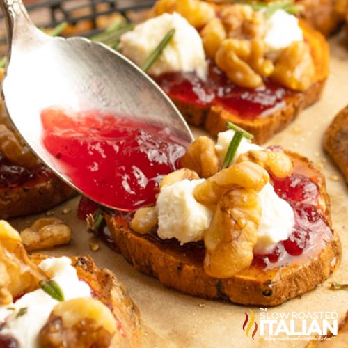 Sweet Potato Rounds Appetizer - The Slow Roasted Italian