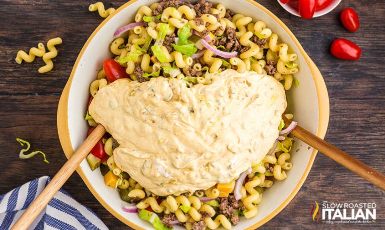 Big Mac Pasta Salad - The Slow Roasted Italian