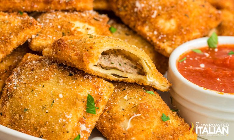 Easy Olive Garden Inspired Fried Ravioli Recipe - The Slow Roasted Italian