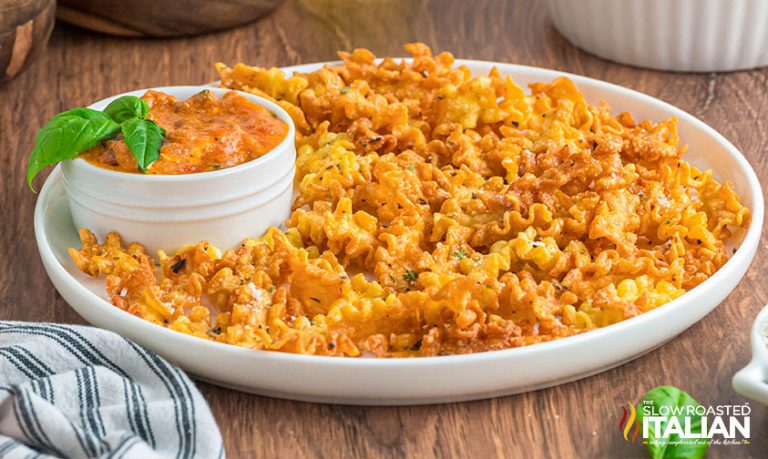 Pasta Chips Recipe (Make it in the Air Fryer or Oven) - The Slow ...