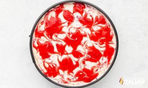 Raspberry Swirl Cheesecake (Easy No Bake Recipe) - The Slow Roasted Italian