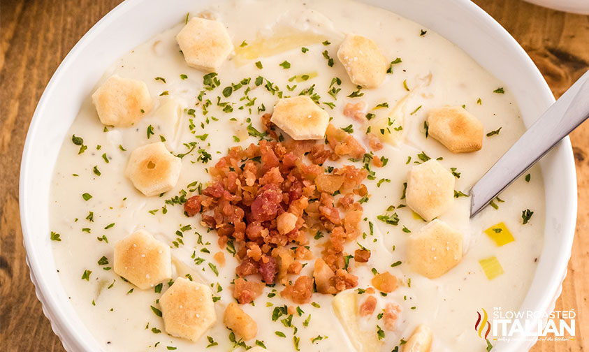 Creamy New England Clam Chowder - The Slow Roasted Italian