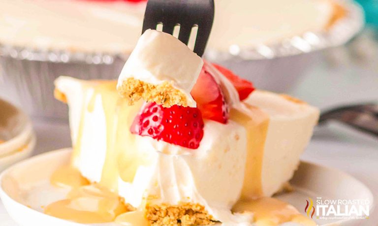 3 Ingredient Cheesecake (Easy No Bake Recipe) - The Slow Roasted Italian