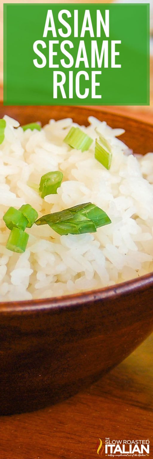 Asian Sesame Scallion Rice - The Slow Roasted Italian