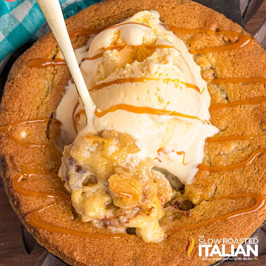 Salted Caramel Cookie Skillet Recipe (Outback Copycat) - The Slow ...