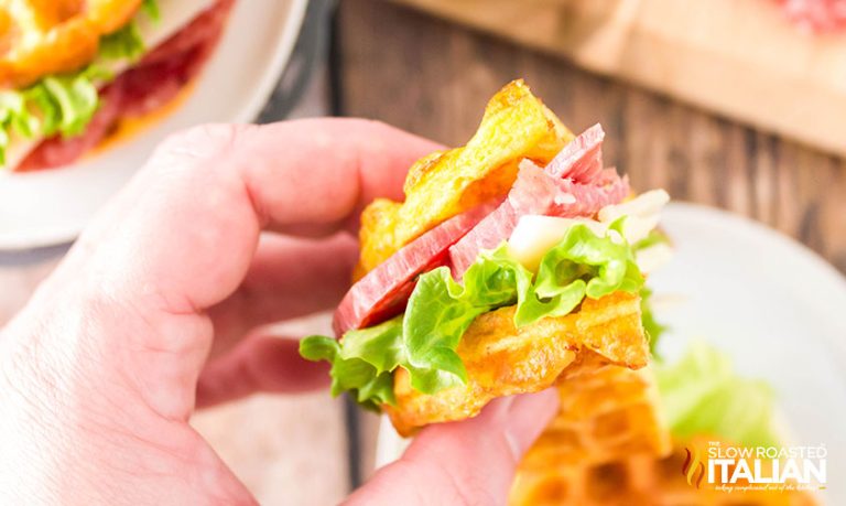 Easy 2 Ingredient Chaffle Recipe (Keto Low Carb) - The Slow Roasted Italian