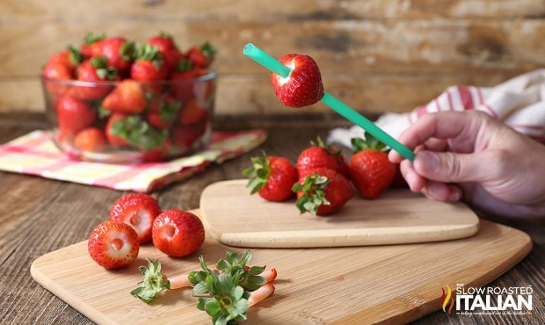 Kitchen Hack: Hulled Strawberries - The Slow Roasted Italian