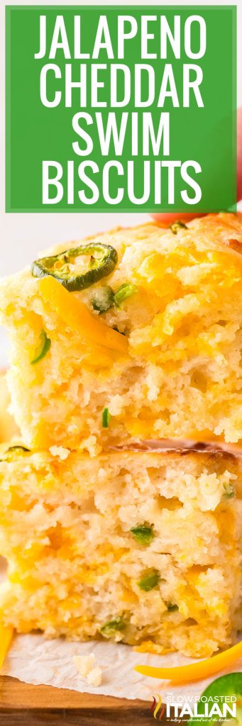 Jalapeno Cheddar Biscuits (Swim Biscuit Recipe) - The Slow Roasted Italian