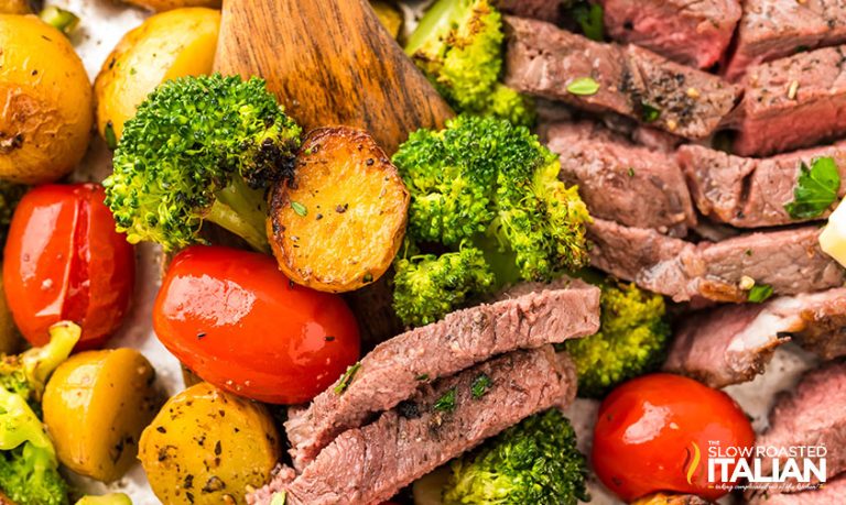Steak Sheet Pan Dinner - The Slow Roasted Italian