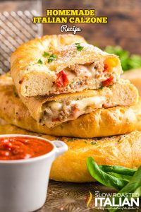 Homemade Italian Calzone Recipe - The Slow Roasted Italian