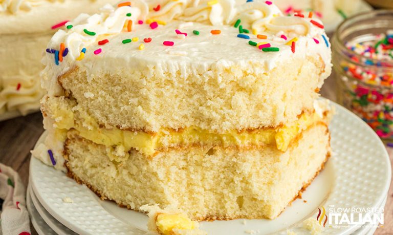 Vanilla Sheet Cake Recipe (Costco Copycat!) - The Slow Roasted Italian
